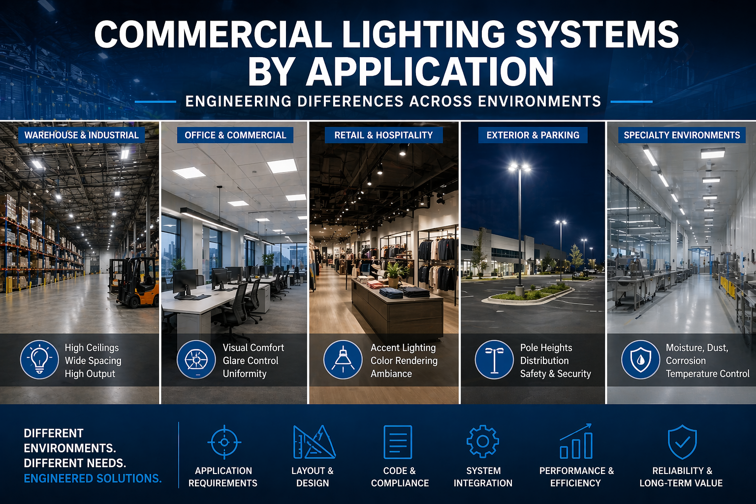 Commercial Lighting Systems by Application: Engineering Differences Ac ...