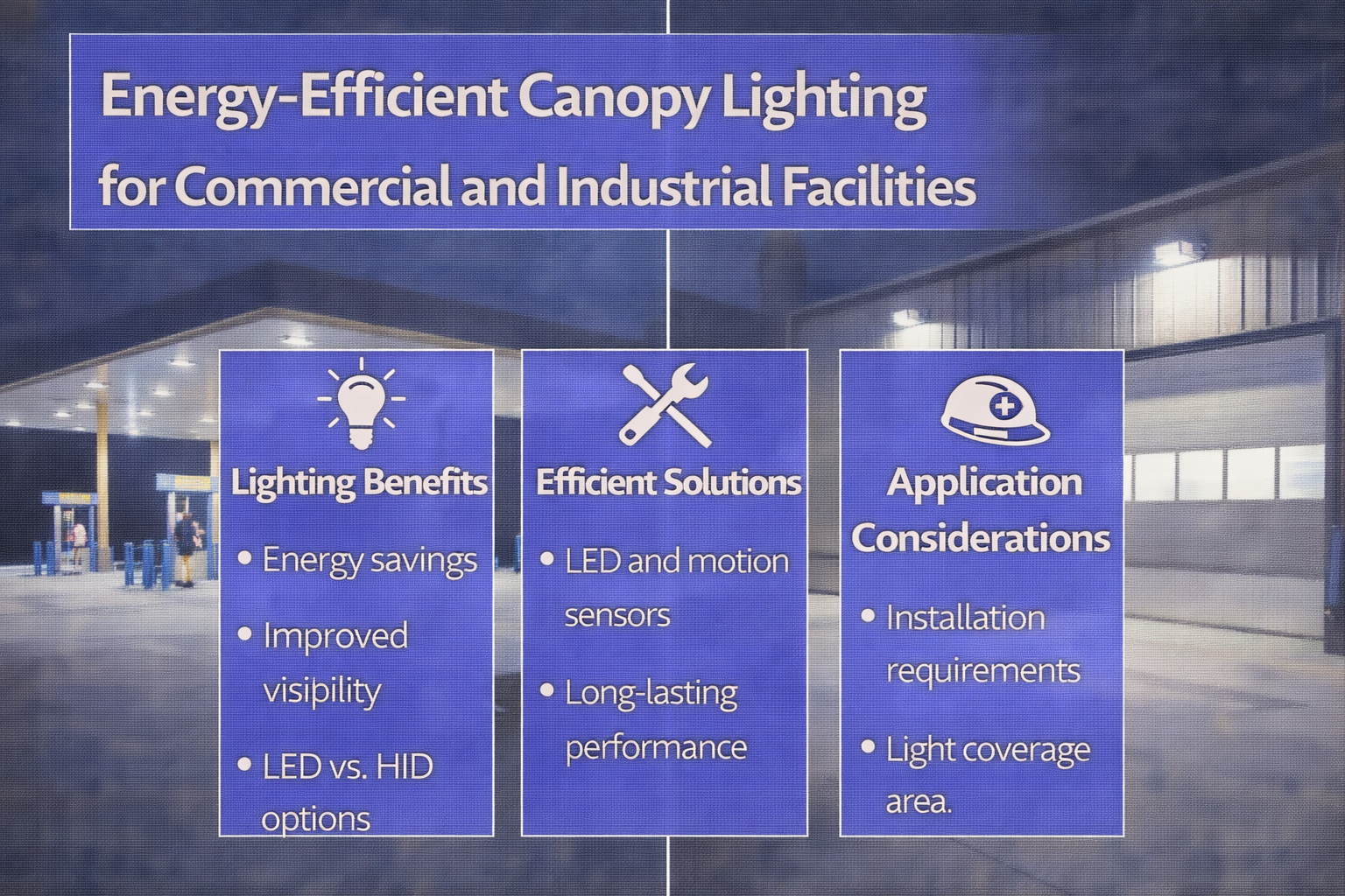 Energy-Efficient Canopy Lighting | Commercial & Industrial – Stars and ...