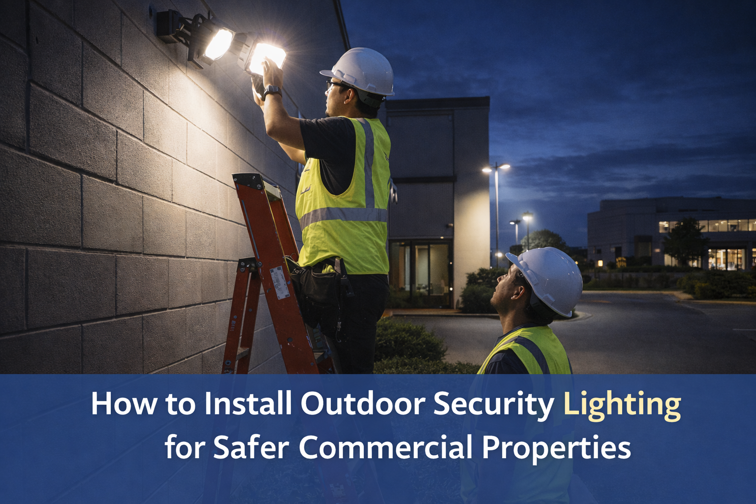 Outdoor LED Security Lighting Installation: Wall Packs & Floods – Stars ...